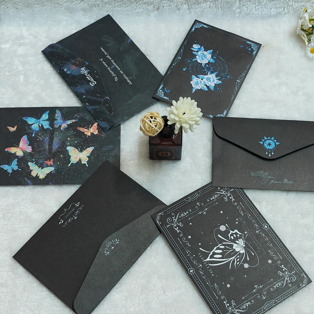 Gothic Stationery Set: Starry Butterfly Letter Writing Kit - Etsy