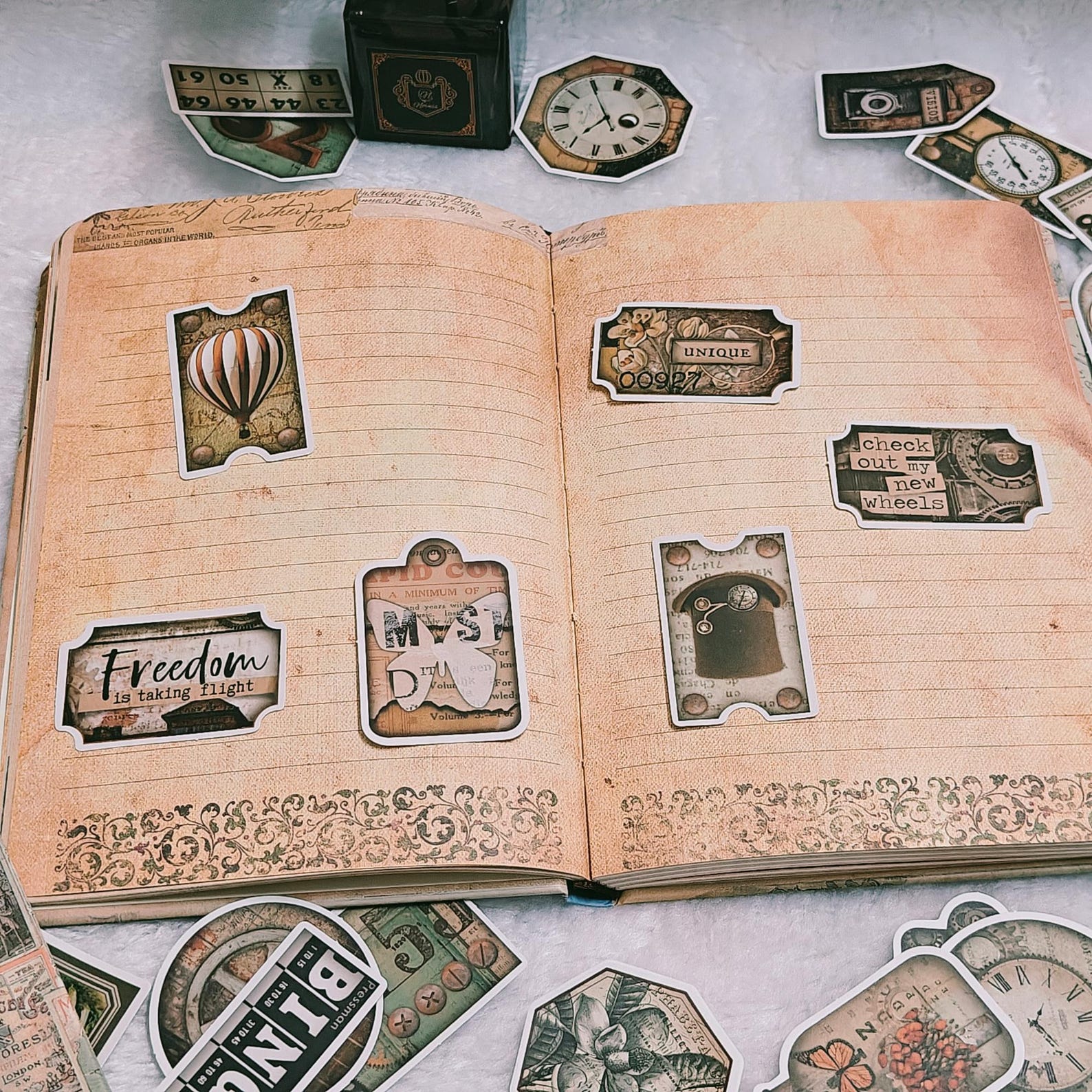 Retro Kraft Paper Journal | 80s Style Diary - Etsy