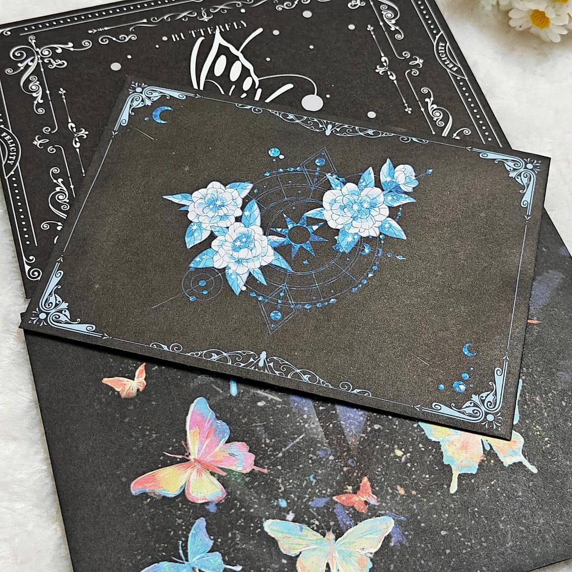 Gothic Stationery Set: Starry Butterfly Letter Writing Kit - Etsy