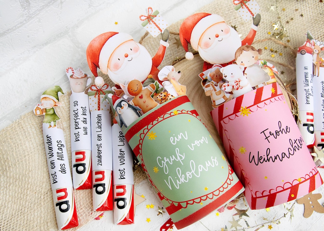 Printable Duplo Wrapper | Duplo Santa Claus Template, PDF DIY Chocolate ...