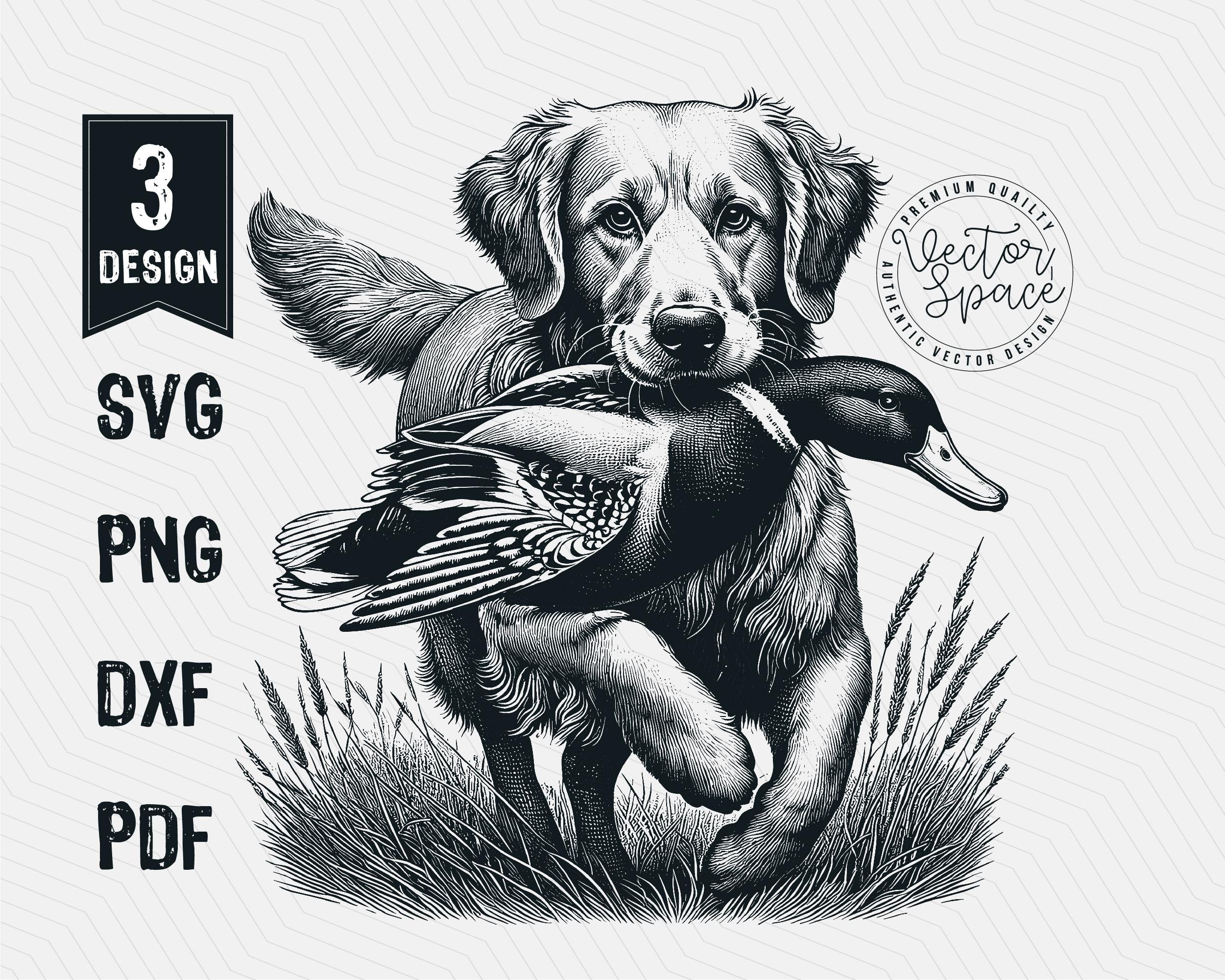 Duck Hunting Illustration Vector, Duck Hunting SVG, Duck Hunter, Duck ...