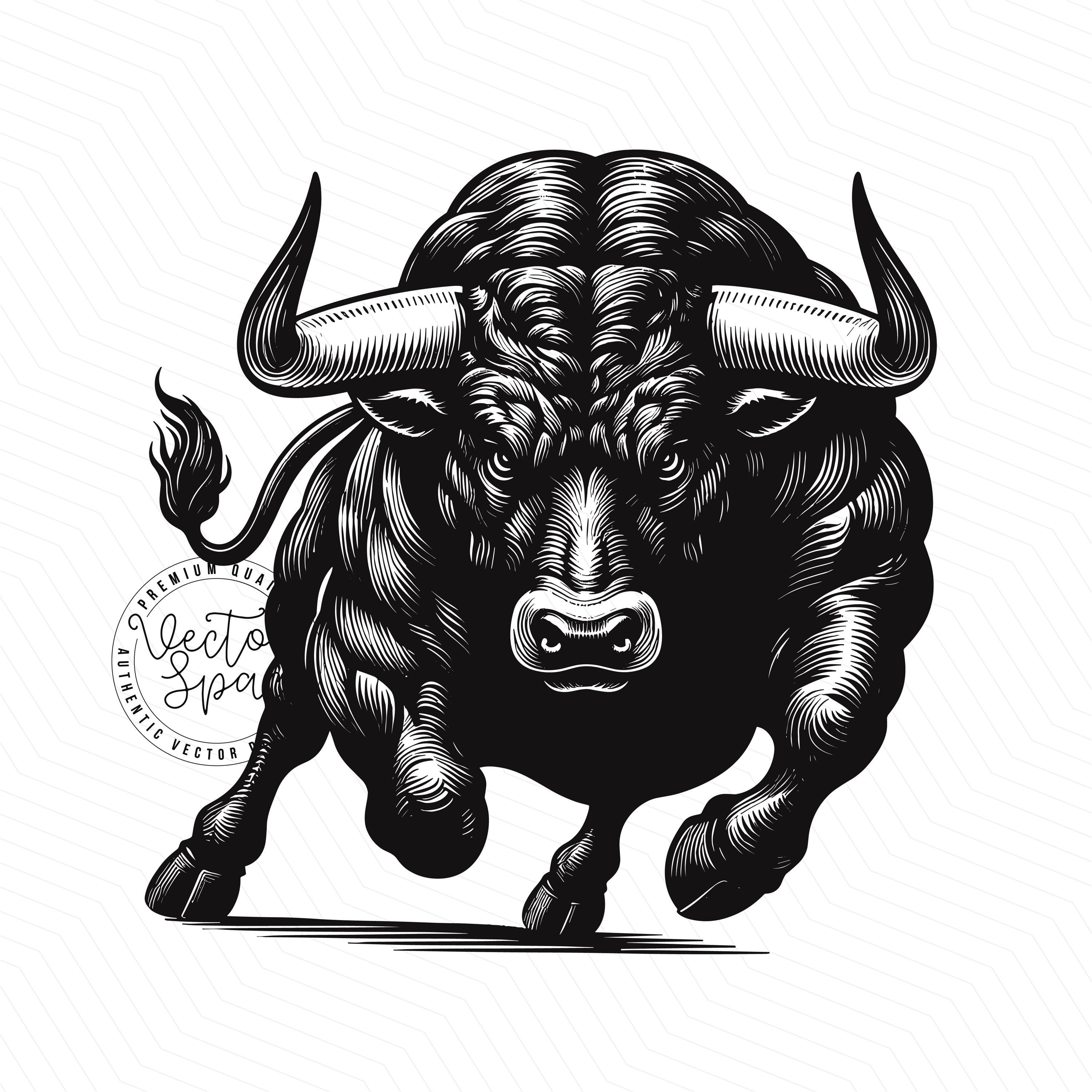 Bull SVG Bundle, Angry Bull, Charging Bull, Wildlife Bull, Bull Mascot ...
