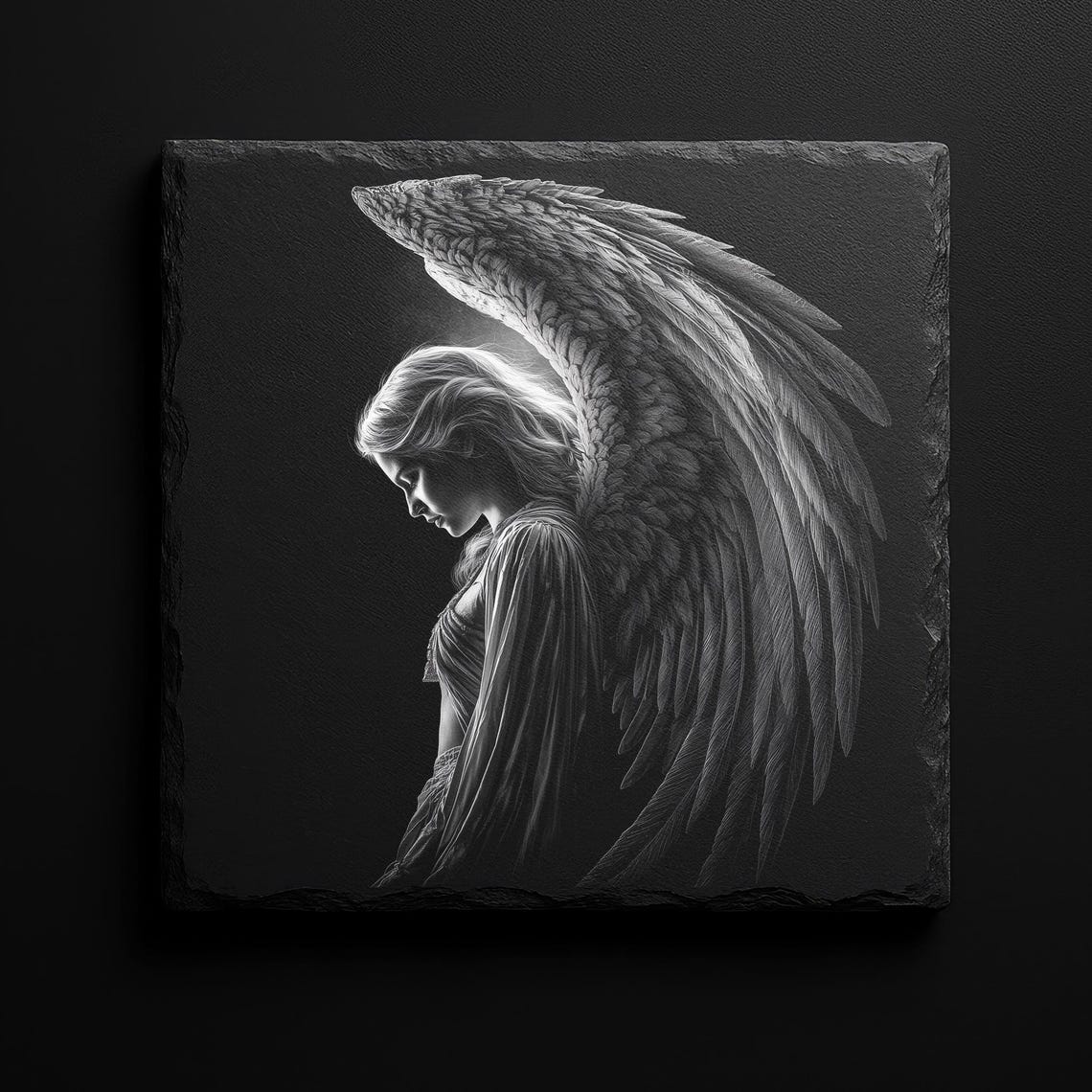 Fallen Angel PNG Bundle: Gothic Laser Engraving Clipart (digital ...