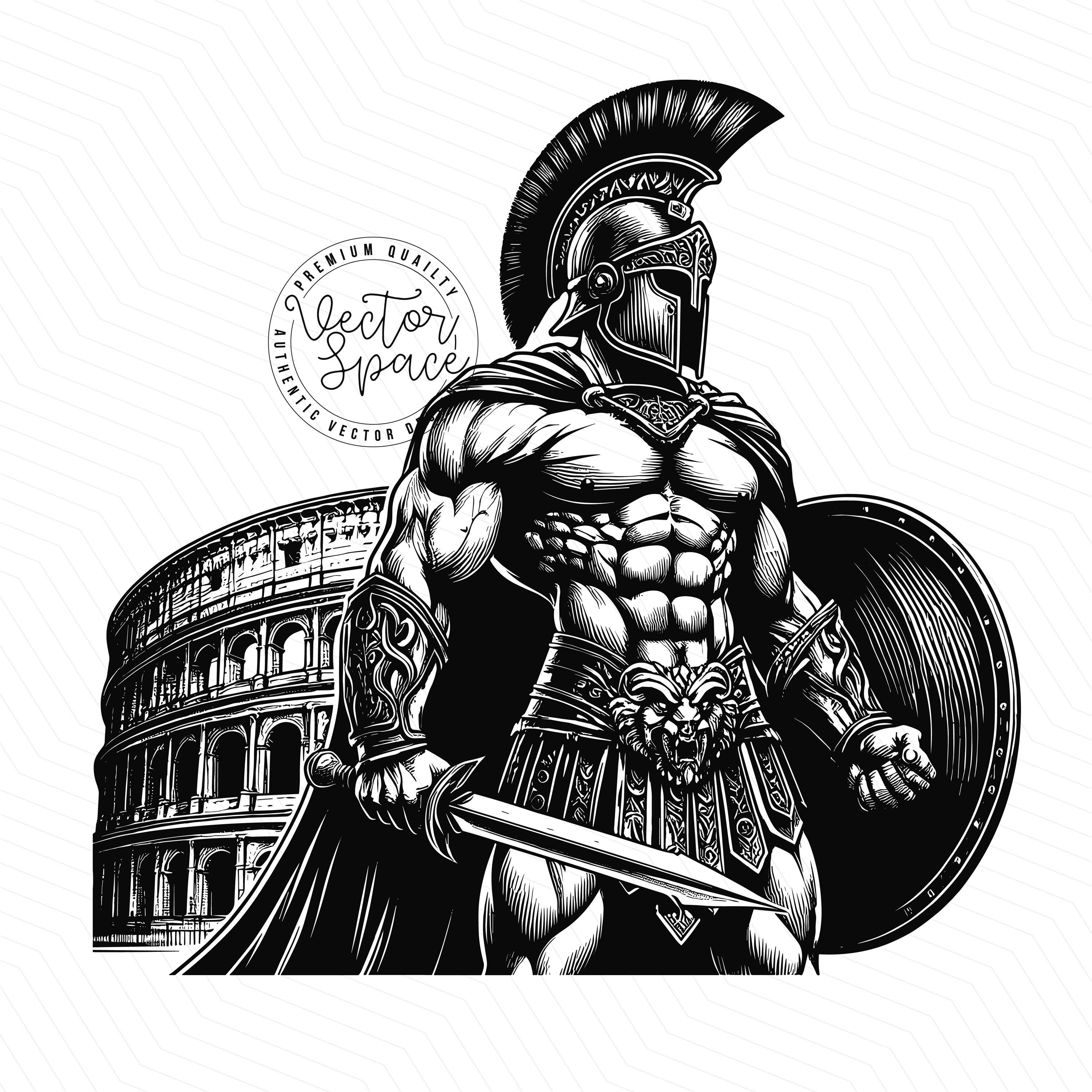 Spartan Warrior Svg, Ancient Spartan Soldier Svg, Gladiator, Spartan ...