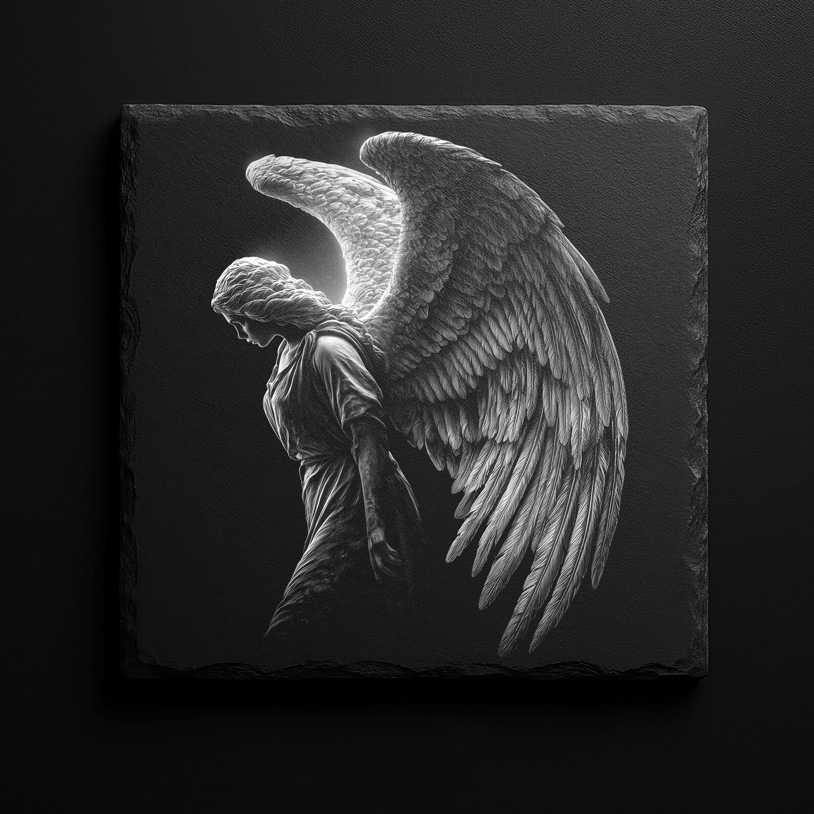 Fallen Angel PNG Bundle: Gothic Laser Engraving Clipart (digital ...