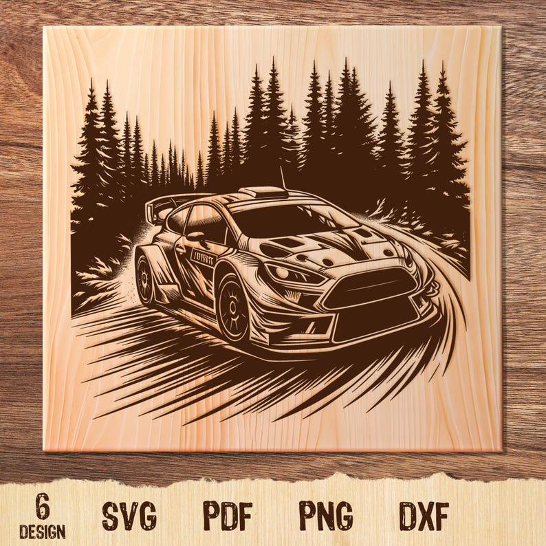 Rally Car Illustration Vector, Dakar Rally Car, Rally Car on Forest ...