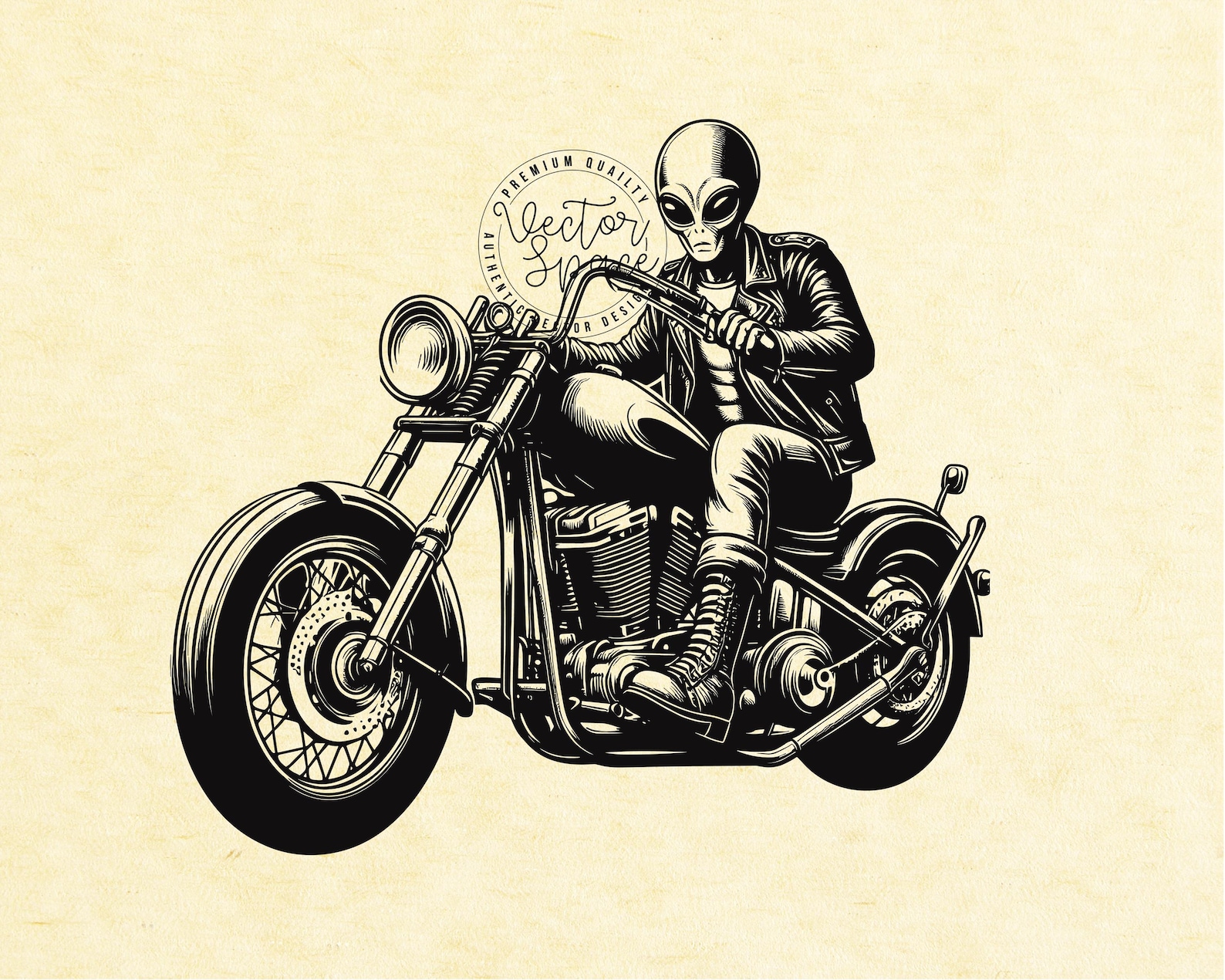 Alien Riding Motorcycle SVG, Alien Biker Svg, Alien Rider, Alien Head ...