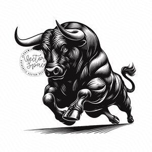 Bull SVG Bundle, Angry Bull, Charging Bull, Wildlife Bull, Bull Mascot ...