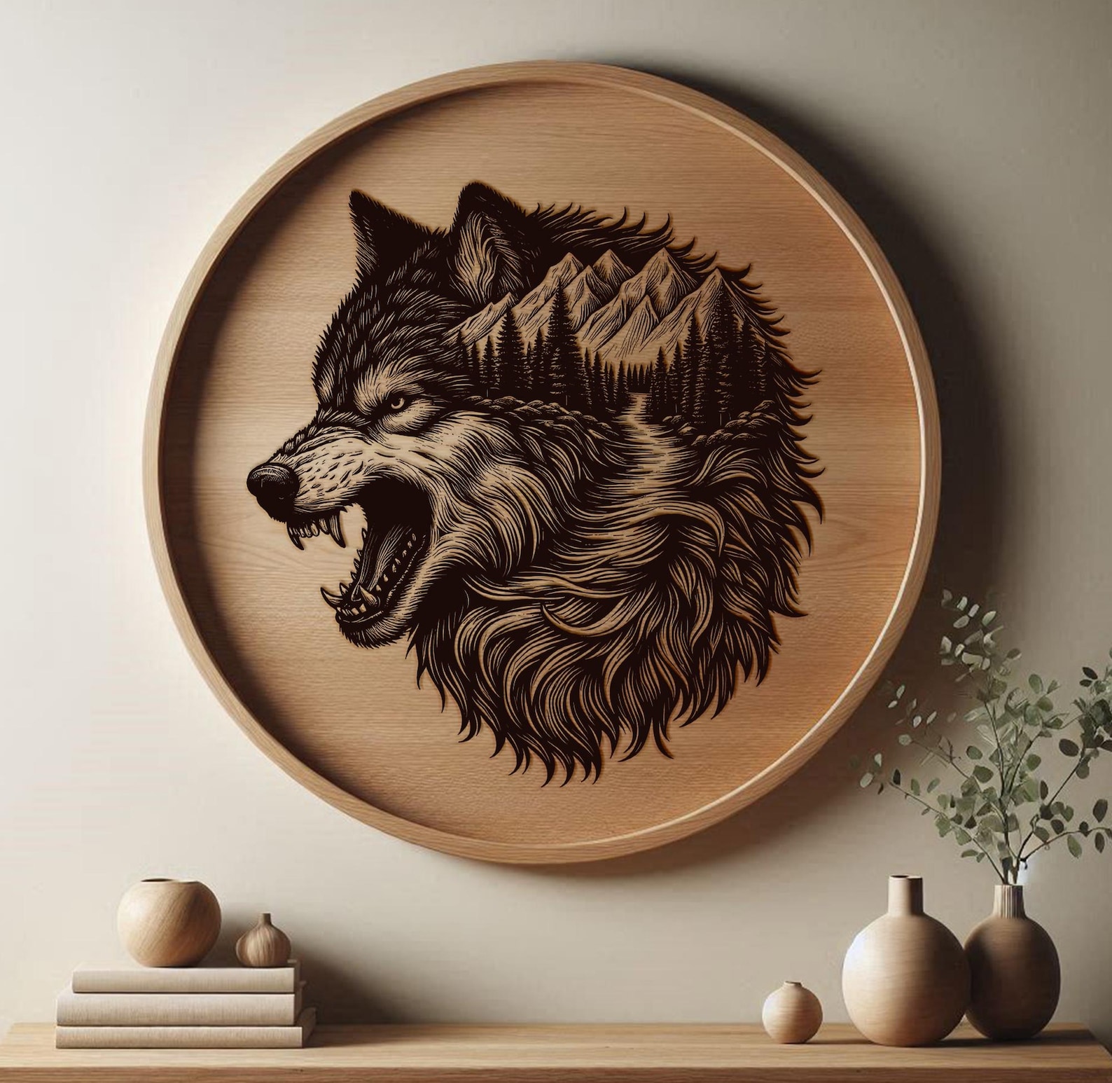 Wildlife Wolf SVG | Wild Wolf Clipart | Animal Illustration Vector ...