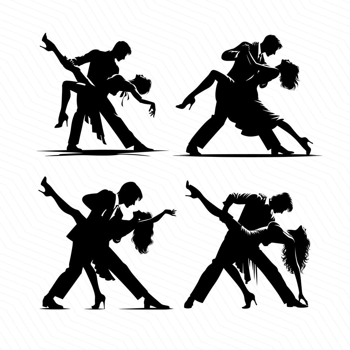 Dancing Couple SVG, Ballroom Dance, Tango Dance, Dancer Laser Cut ...
