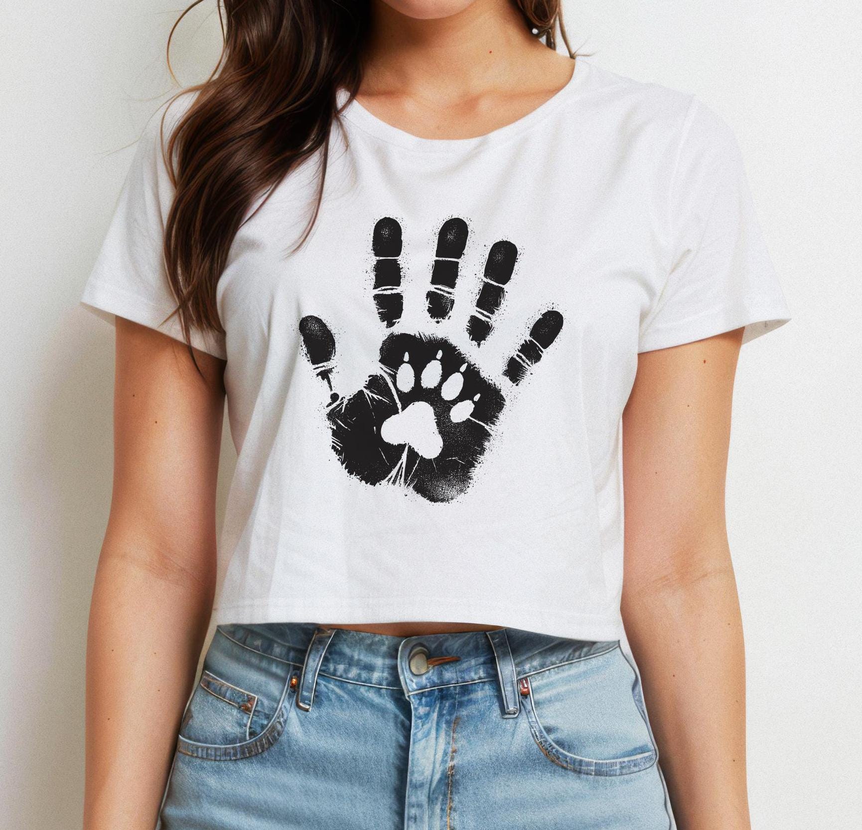 Hand Paw Print SVG, Human Hand and Paw Marks Print, Dog Paw, Cat Paw ...
