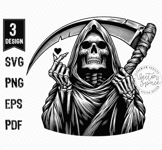 Grim Reaper Symbol Text