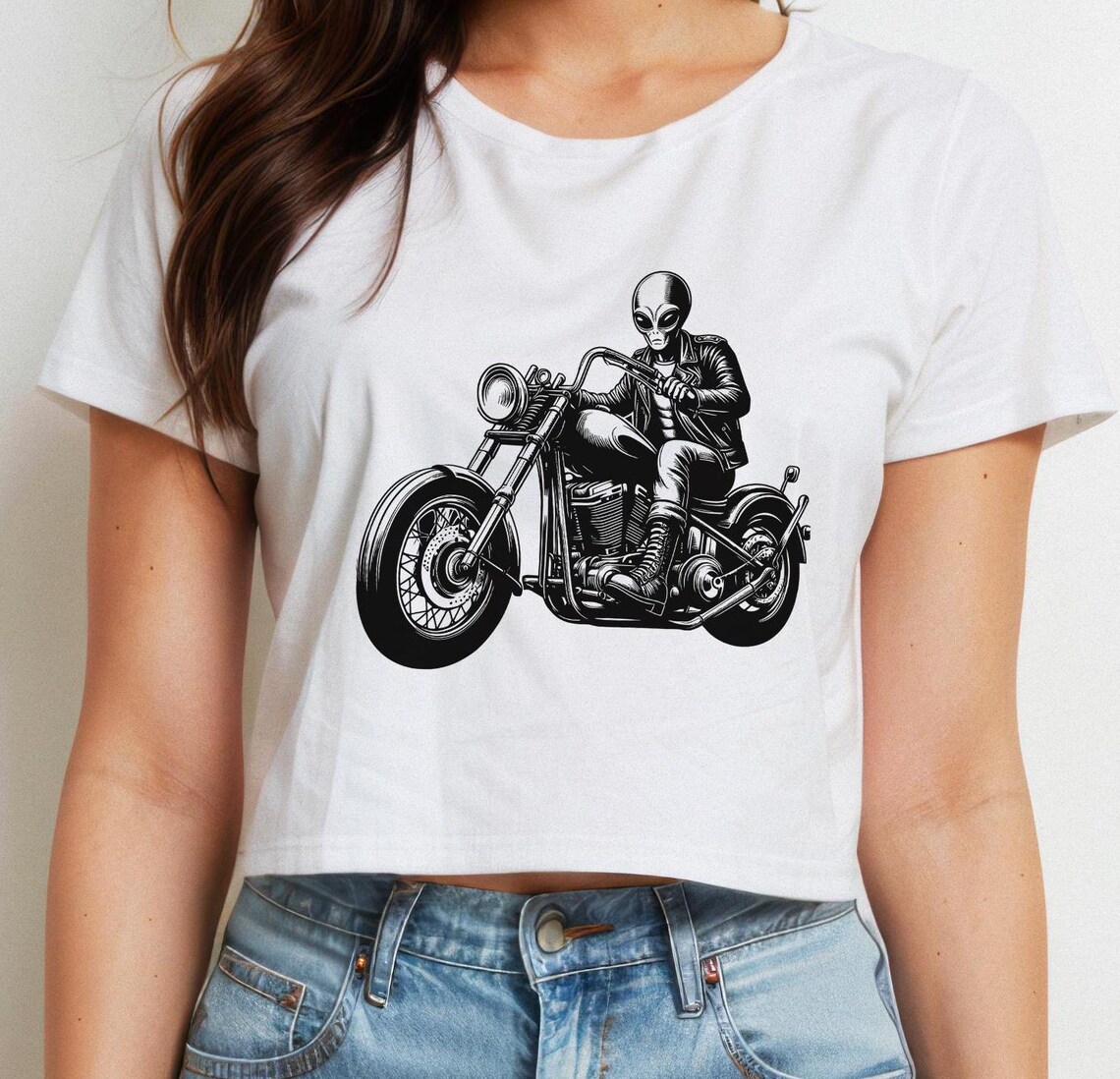 Alien Riding Motorcycle SVG, Alien Biker Svg, Alien Rider, Alien Head ...