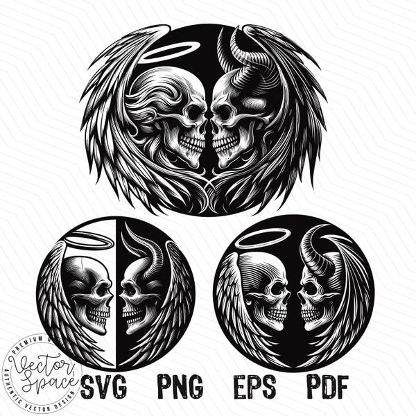 Devil and Angel - Etsy
