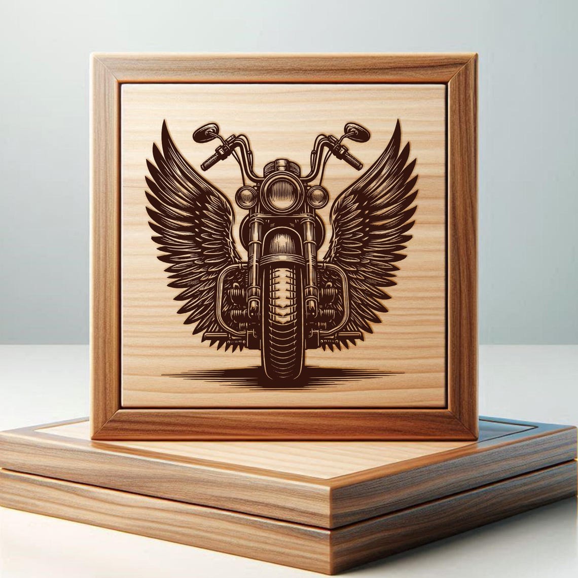 Motorcycle Wings Illustration Vector, Winged Biked, Old Motorcycle ...