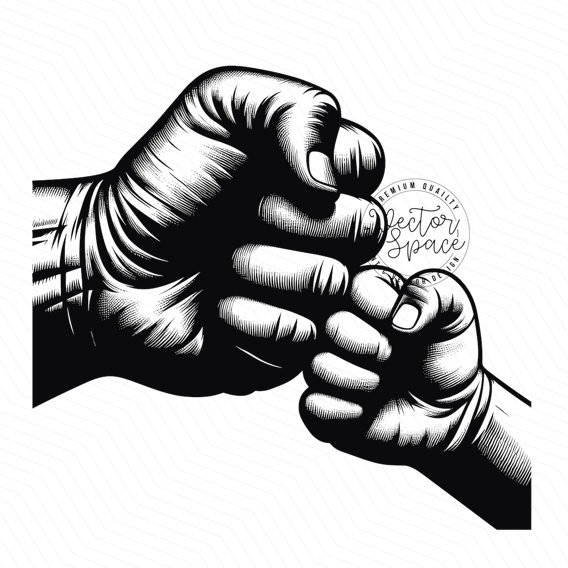 Fist Bump SVG, Father and Son Fist Bump, Dad and Baby, Fist Bump Family ...