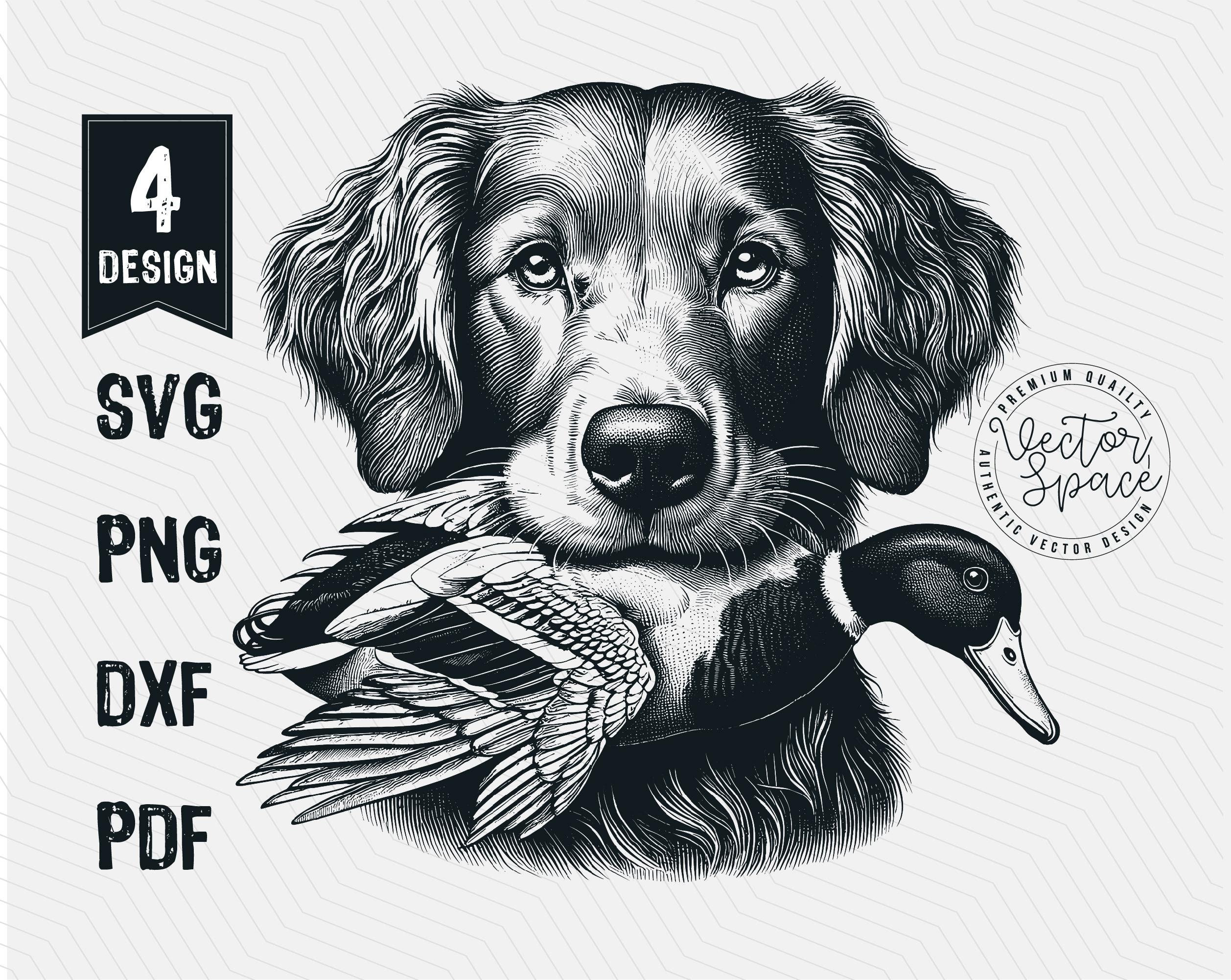 Duck Hunting Illustration Vector SVG, Duck Hunting SVG, Duck Hunter ...