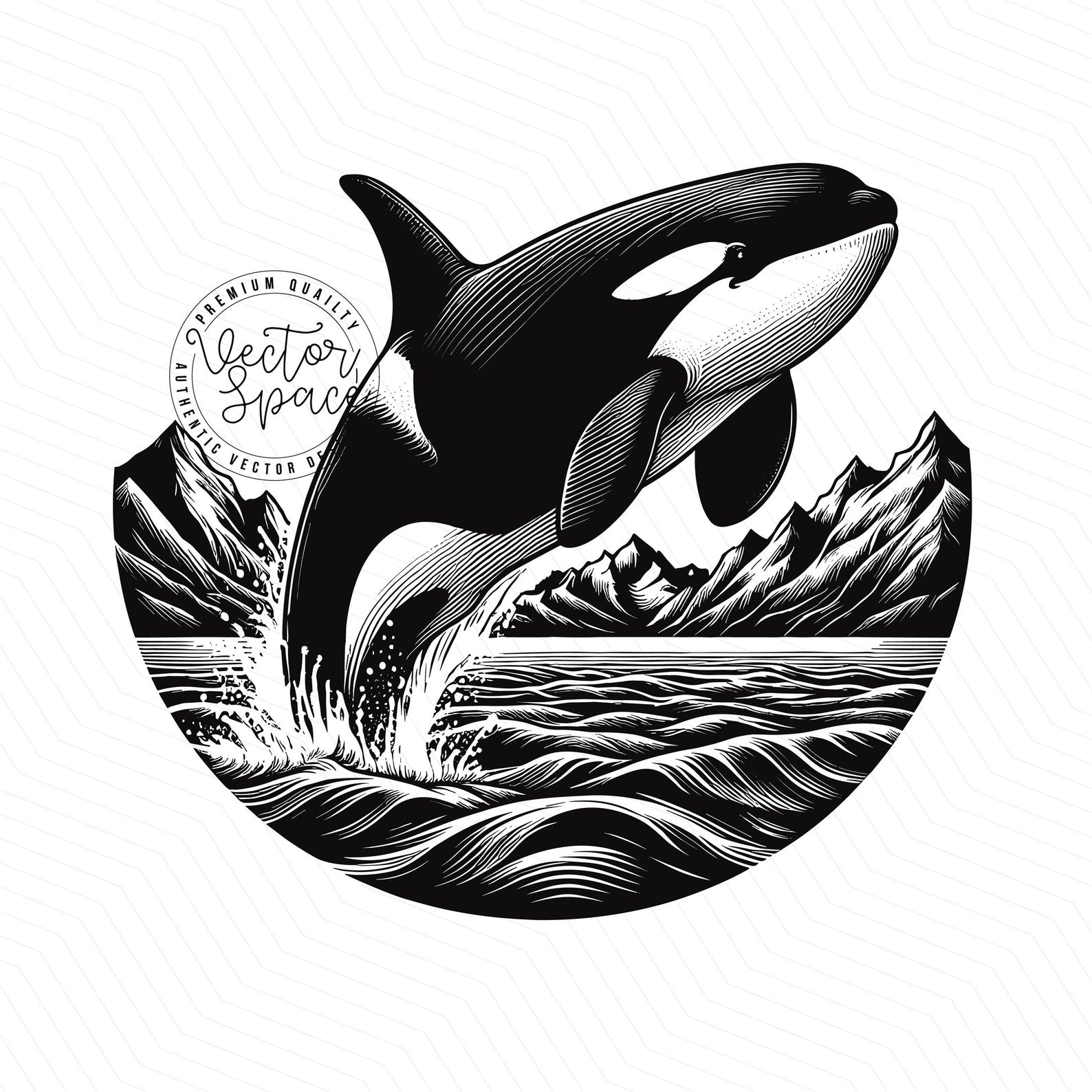 Orca SVG Bundle, Killer Whale Clipart, Ocean Animal SVG PNG, Leaping ...