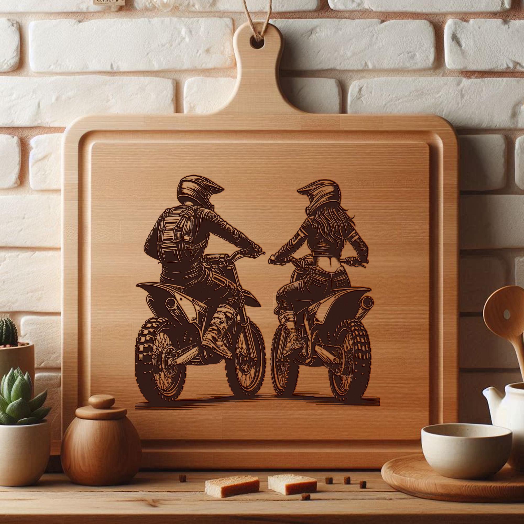 Biker Couple, Dirt Bike Couple, Motocross Couple, Dad Mom Dirtbike ...