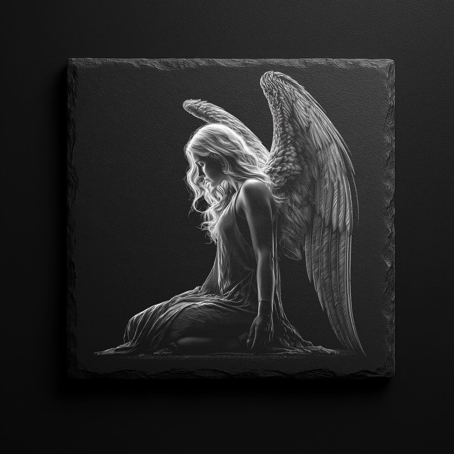 Fallen Angel PNG Bundle: Gothic Laser Engraving Clipart (digital ...