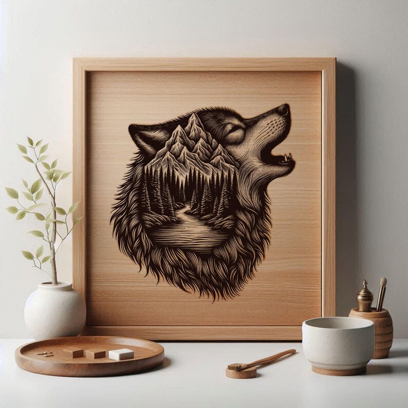 Wildlife Wolf SVG | Wild Wolf Clipart | Animal Illustration Vector ...