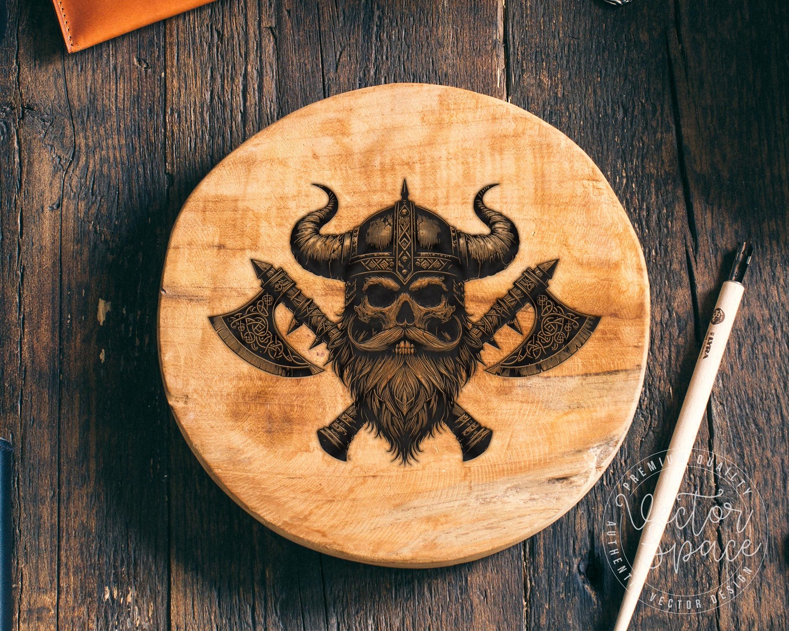 Viking Skull Axe Illustration Vector, Viking Svg, Viking Head Svg ...