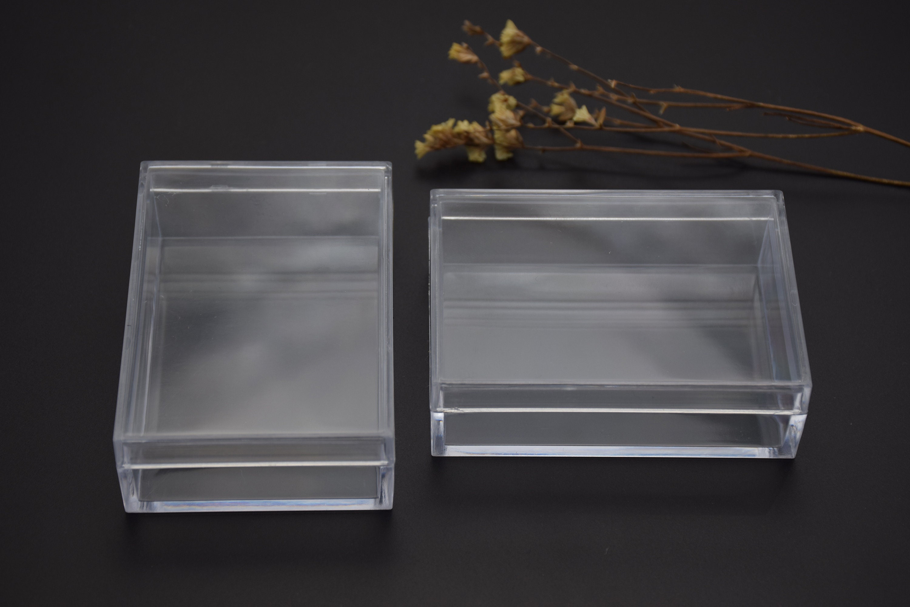 6pieces 70mmx50mmx22mm Rectangle Clear Plastic Box,transparent Ps Box ...