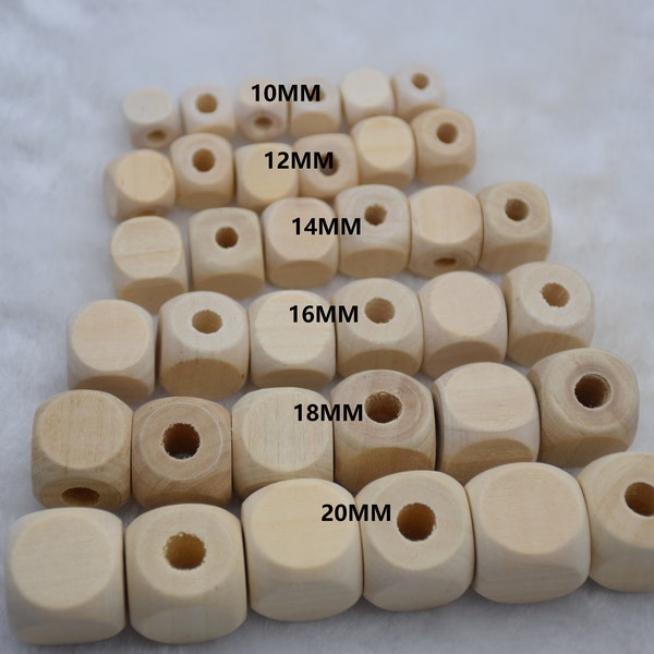 Square Wooden Beads - Etsy