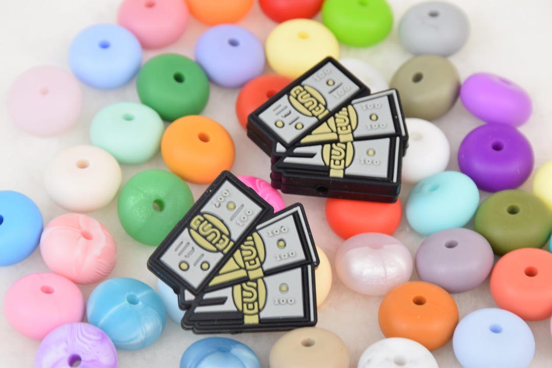 Money Cash American Dollar Silicone Beads,silicone Focal Beads,charms ...