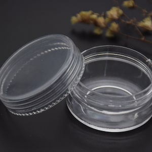 12pieces 39mmx21mm Round Clear Plastic Box,transparent Ps Box With Lid ...