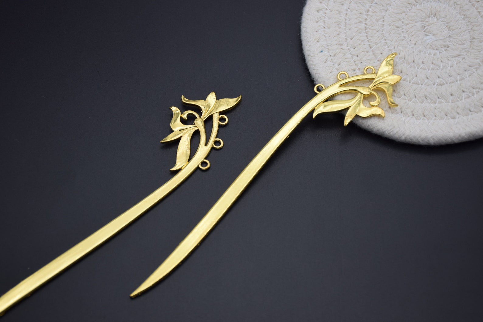 1piece Metal Flower Hair Sticks,floral Hair Pins,flower Hair Stick ...