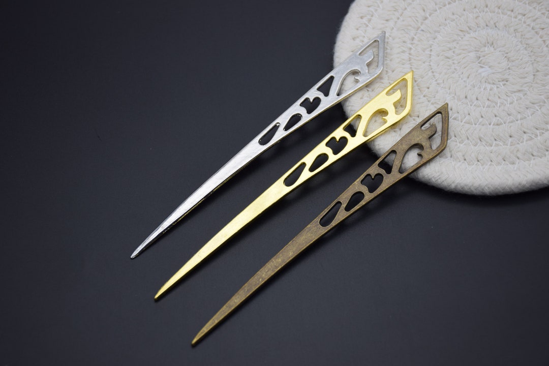 1piece Metal Hair Sticks,simple Hair Stick,patten Hair Pins,patten Hair ...