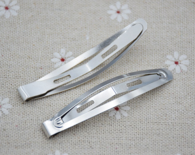 20 Metal Snap Hair Clip,snap Barrettes,hair Bow Flower Clip,baby Hair ...