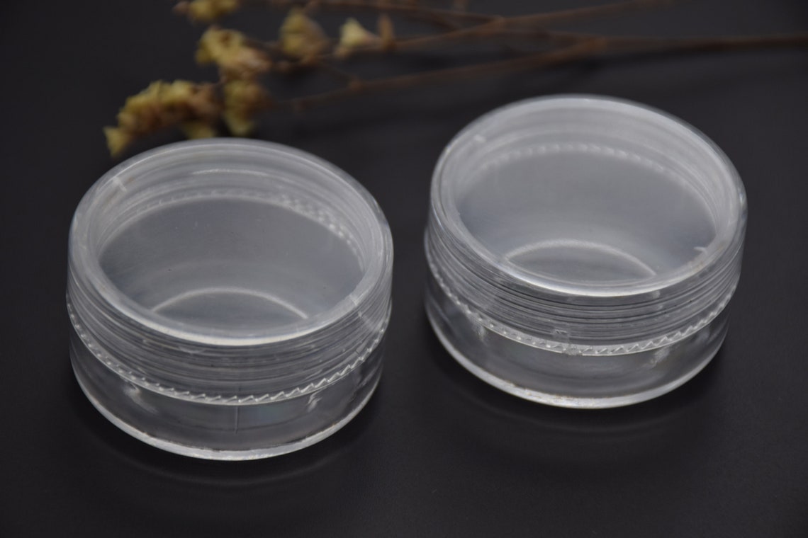 12pieces 39mmx21mm Round Clear Plastic Box,transparent Ps Box With Lid ...