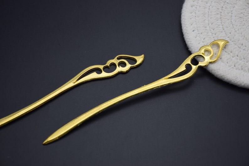 1piece Metal Hair Sticks,simple Hair Sticks,patten Hair Pins,metal Hair ...