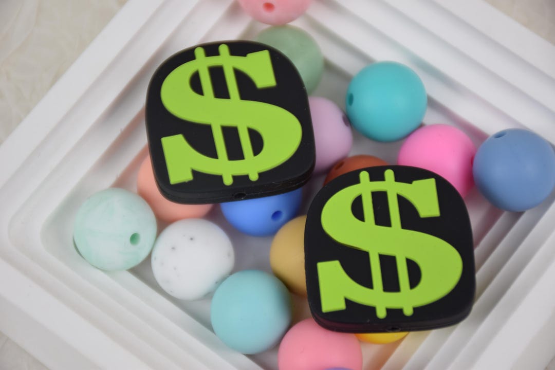 Dollar Sign American Money Silicone Beads,silicone Focal Beads,charms ...