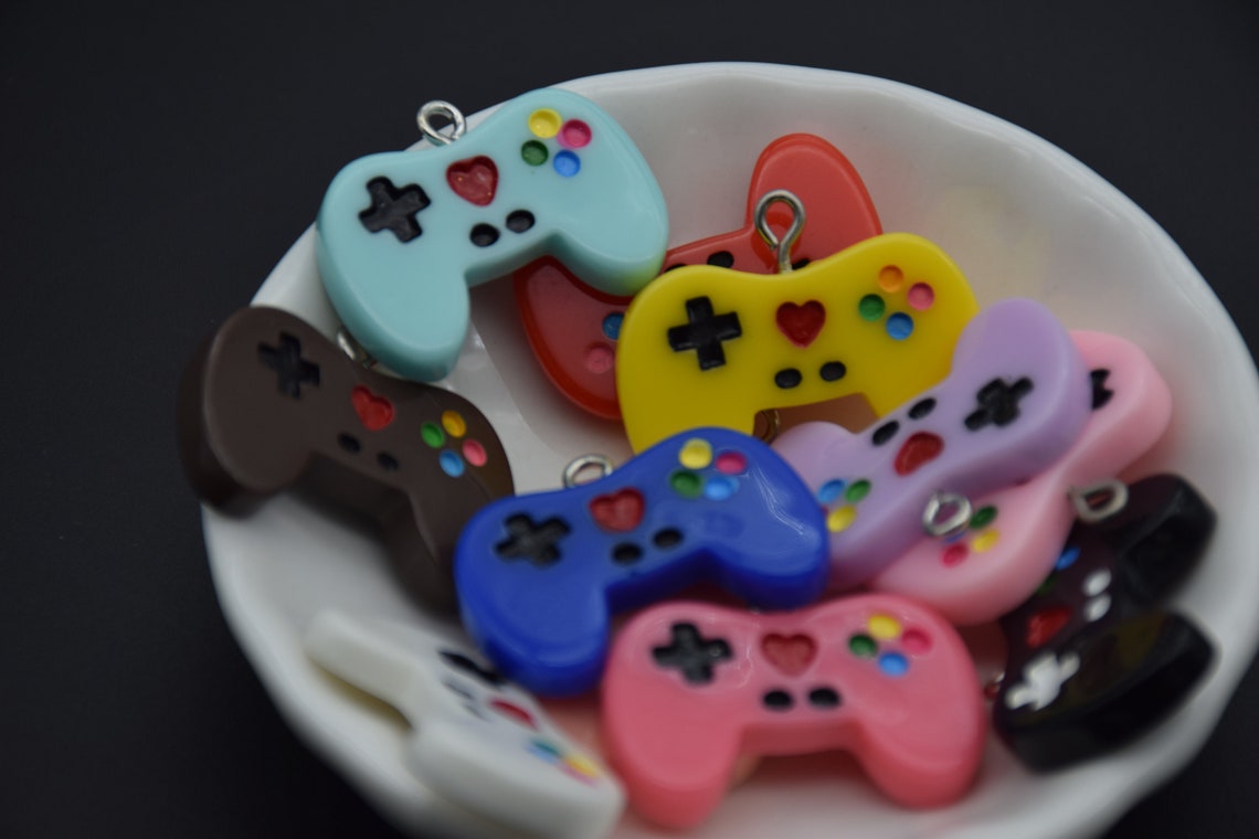 12 Resin Xbox/ps Stand Charms Earring Necklace Bracelet Bead - Etsy
