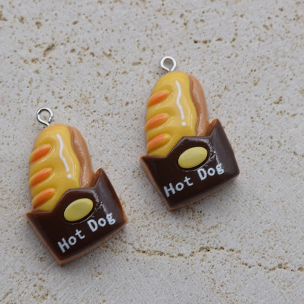 Hot Dog Pendant - Etsy