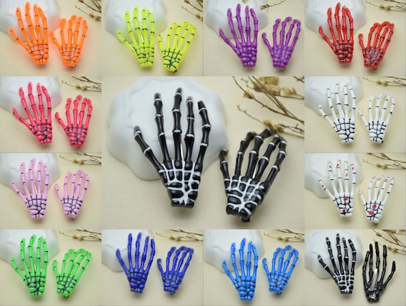 Choose Colors-12 Pcs Plastic Skull Hand/skeleton Hand With - Etsy