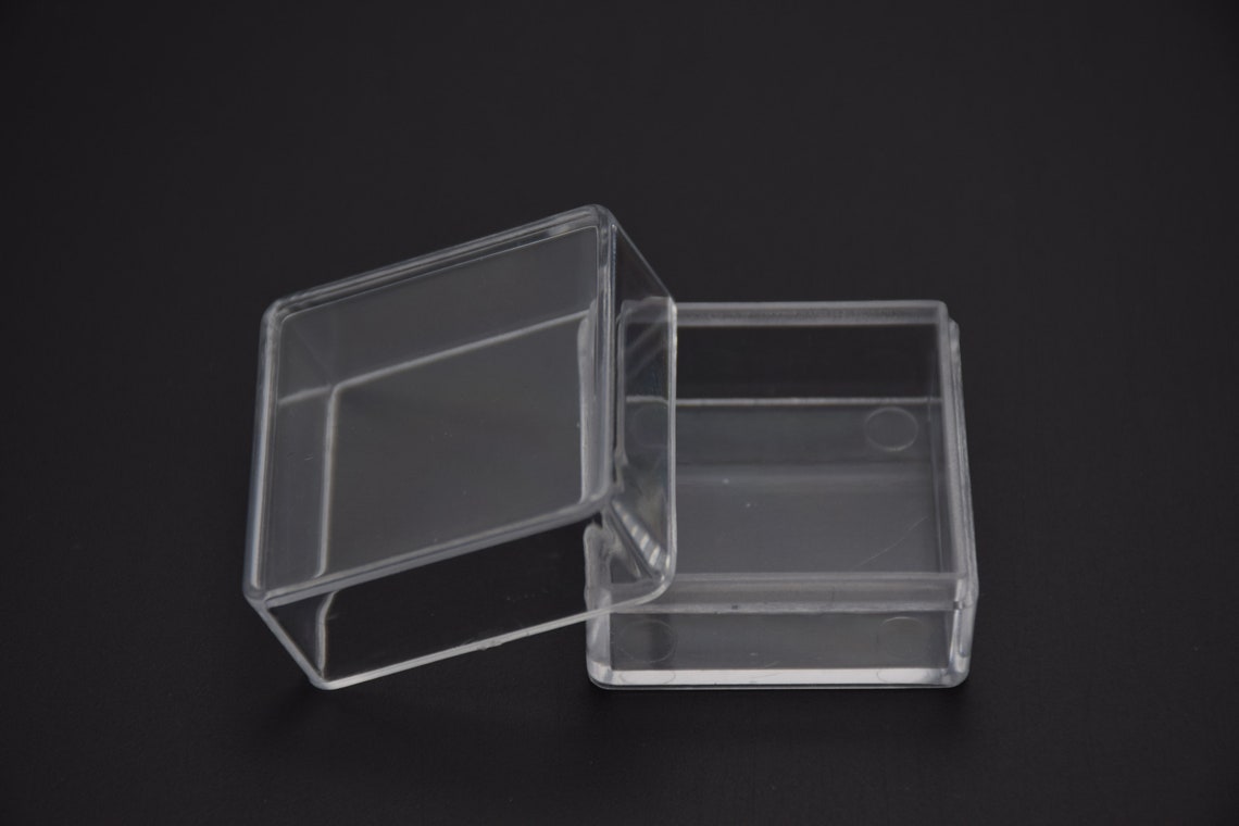 12pieces 30mmx30mmx22mm Square Clear Plastic Box,transparent Ps Box ...