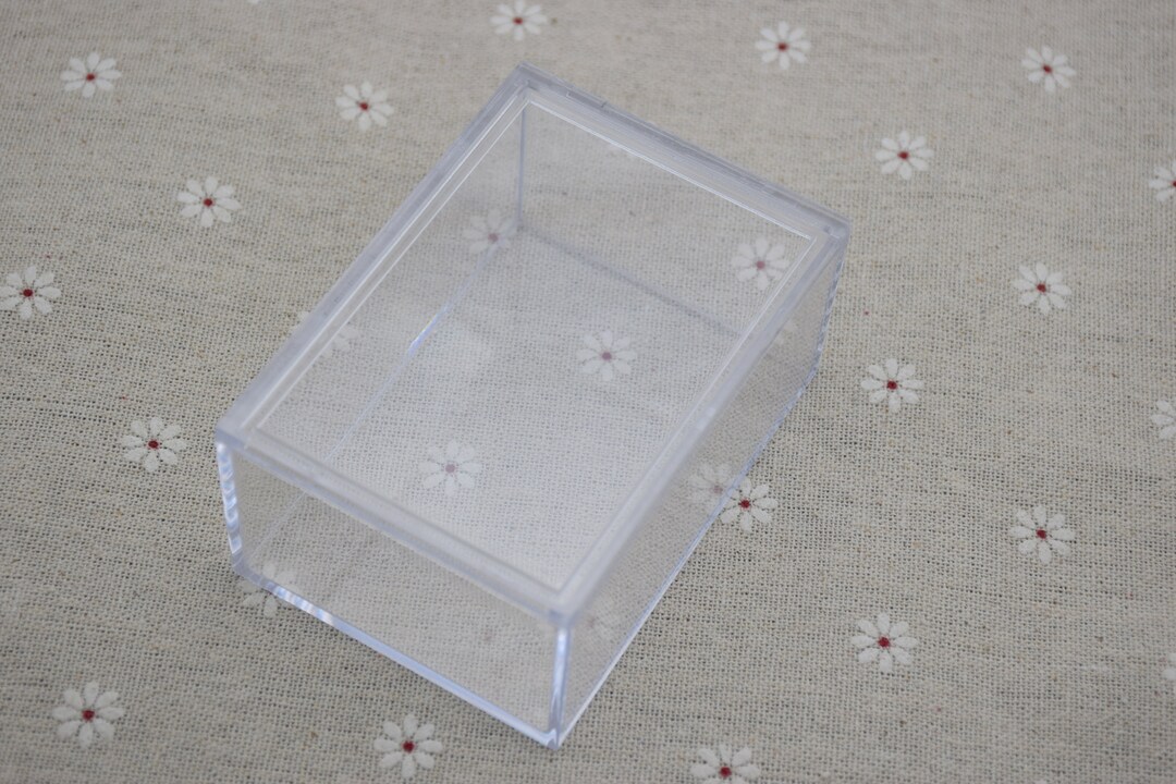 2pieces 86mmx60mmx40mm Rectangle Clear Plastic Box,transparent Ps Box ...