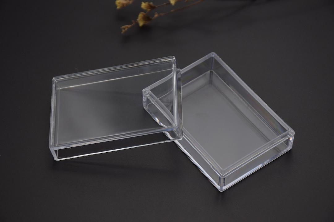 6pieces 57mmx40mmx20mm(height) Rectangle Clear Plastic Box,transparent ...