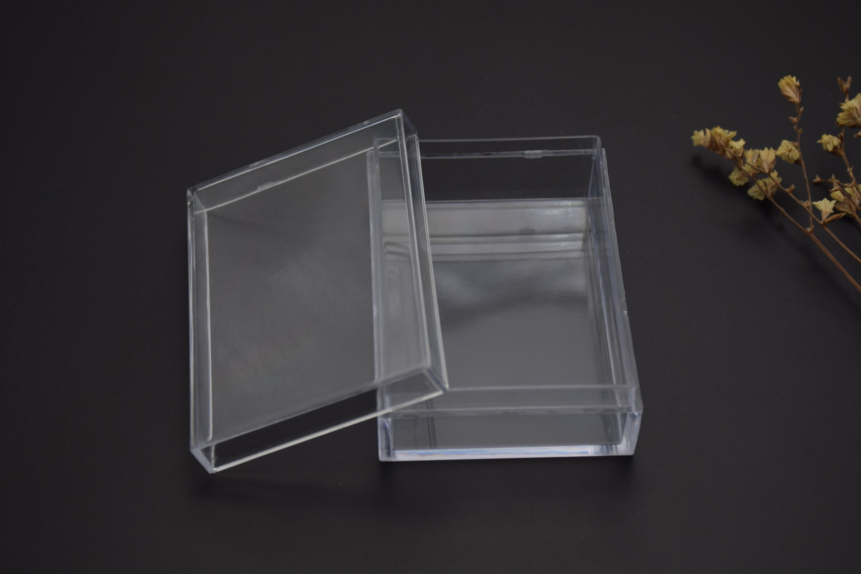 6pieces 70mmx50mmx22mm Rectangle Clear Plastic Box,transparent Ps Box ...