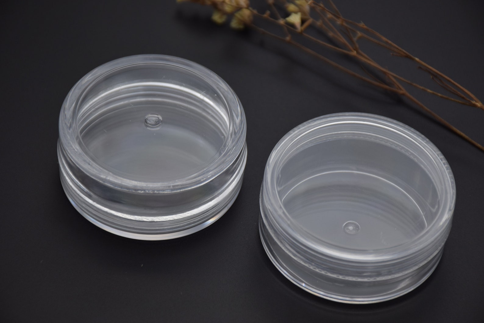 10pieces 50mmx20mm Round Clear Plastic Boxtransparent Acrylic - Etsy
