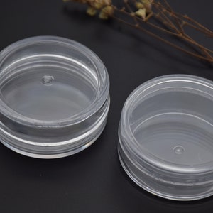 10pieces 50mmx20mm Round Clear Plastic Box,transparent Acrylic Box With ...
