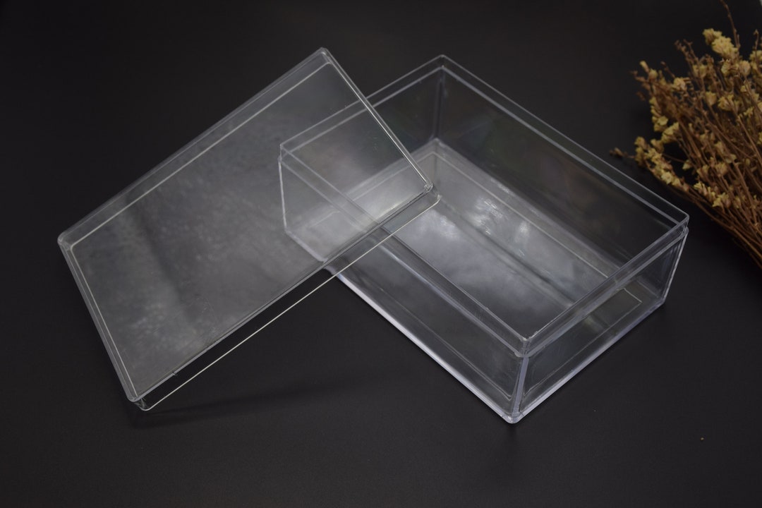 2pieces 130mmx90mmx50mm(height) Rectangle Clear Ps Box,transparent Ps ...