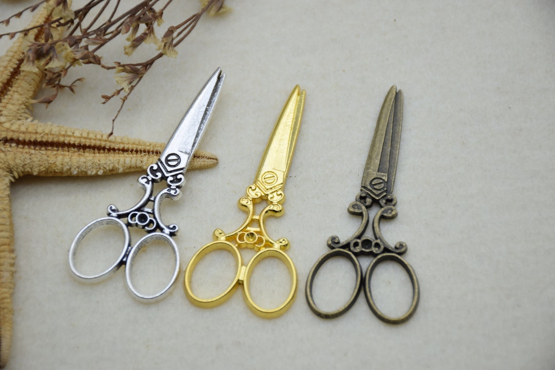 12 Scissors Charm Pendant,shears Ornament Necklace Charm,jewelry Charm ...