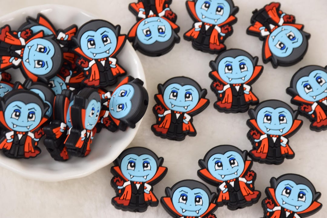 Halloween Spooky Vampire Silicone Focal Beads,focus Bead,diy Loose Pen ...