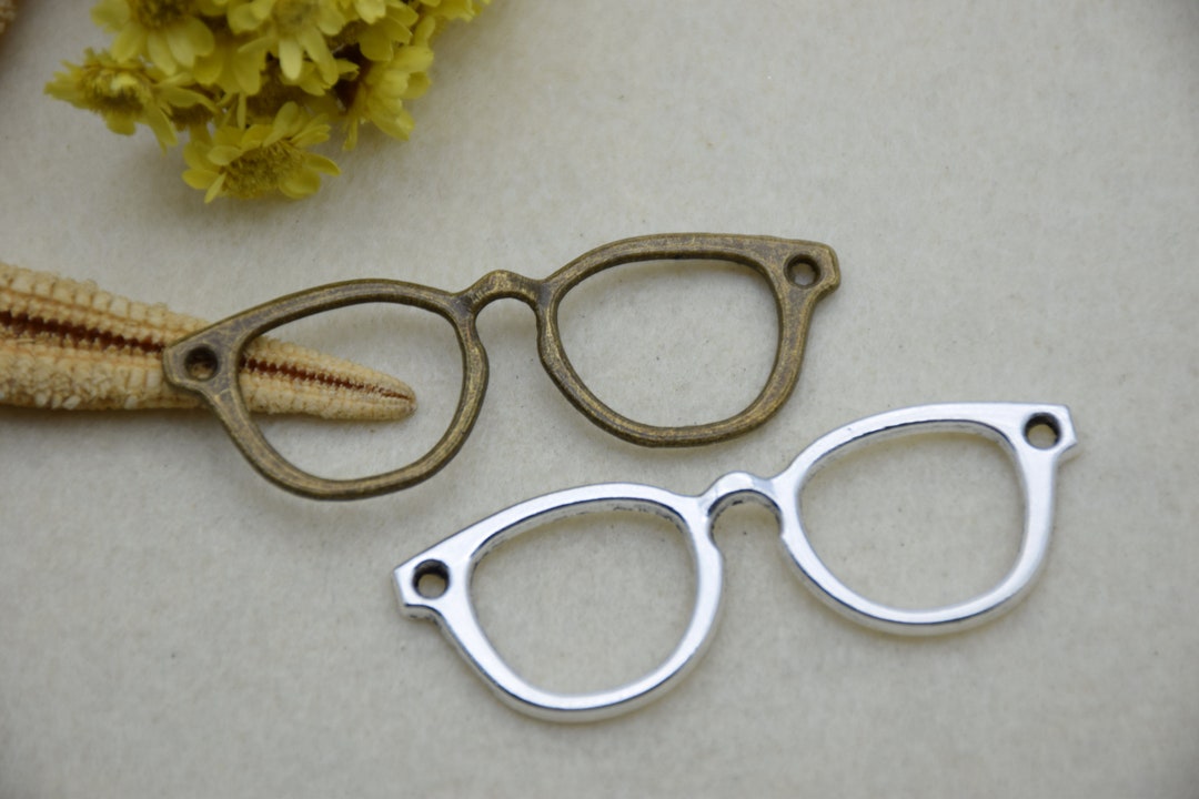 12 Glasses Charm Pendant,eyeglasses Ornament Necklace Charm,jewelry ...