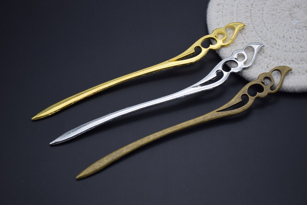 1piece Metal Hair Sticks,simple Hair Sticks,patten Hair Pins,metal Hair ...